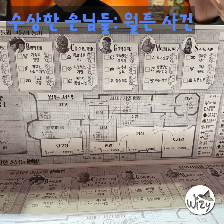 [보드게임] 수상한 손님들: 월튼 사건(Awkward Guests: The Walton Case) 리뷰 : 네이버 블로그