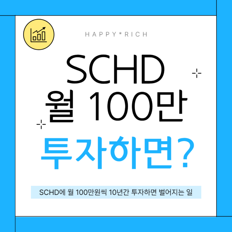 SCHD에 월 100만 원씩 10년간 투자하면 벌어지는 일(월배당금, 투자 수익, 연금저축 투자방법) : 네이버 블로그