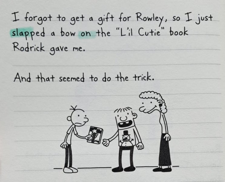 윔피키드 뽀개기[Wimpy kid1] p130~p133 slap on, hype, enthusiastic, loot, fill ...