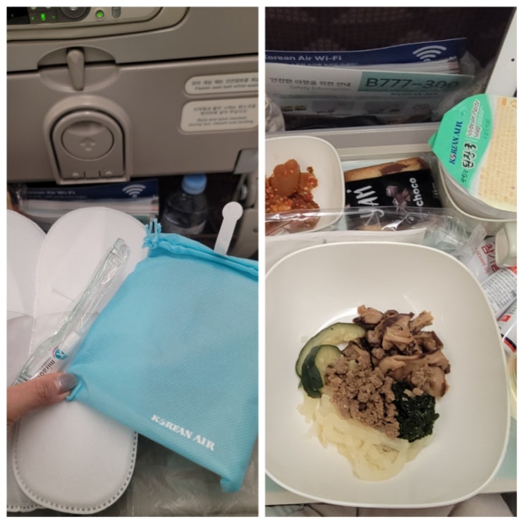 대한항공 파리 인천 KE902 이코노미클라스 기내식 후기 : 네이버 블로그