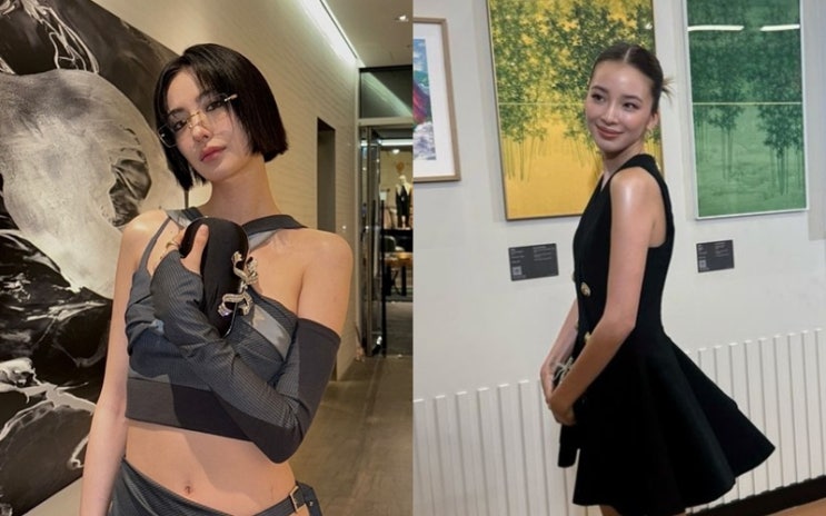 나나 가방 패션 모델 아이린 리본 블랙 미니백 인스타그램 셀프 포트레이트 여성 트렌드 가방 참고 네이버 블로그