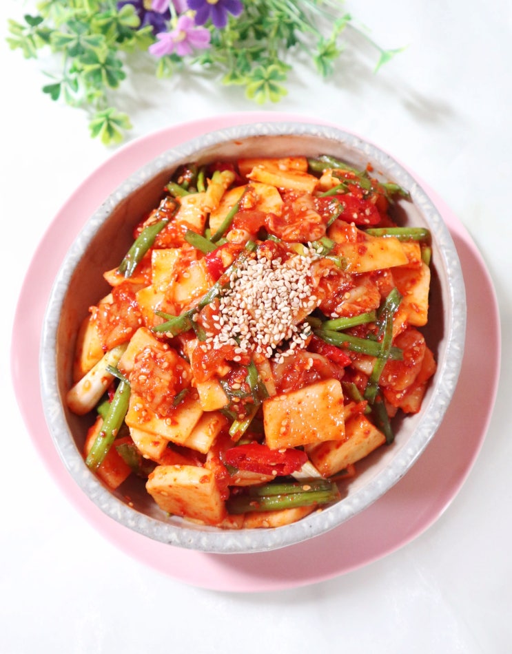 창란젓 깍두기 담기/창난젓 나박 깍두기 만드는 법/깍두기 만들기/창난젓 깍두기 : 네이버 블로그