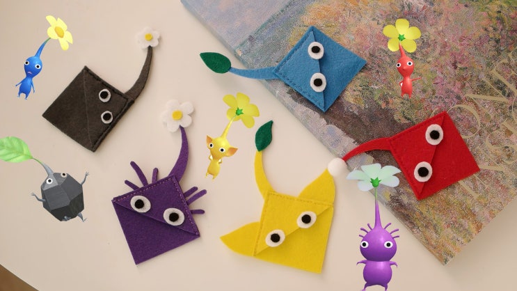 초간단! 피크민 북마크 만들기 + 패턴 pikmin bloom diy : 네이버 블로그
