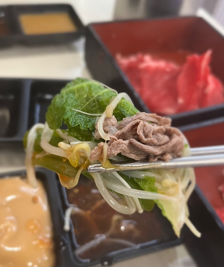 [948kitchen Blue 용산아이파크몰점] 소고기 샤브샤브 무제한💕 훠거까지 먹을 수 있다고!? : 네이버 블로그