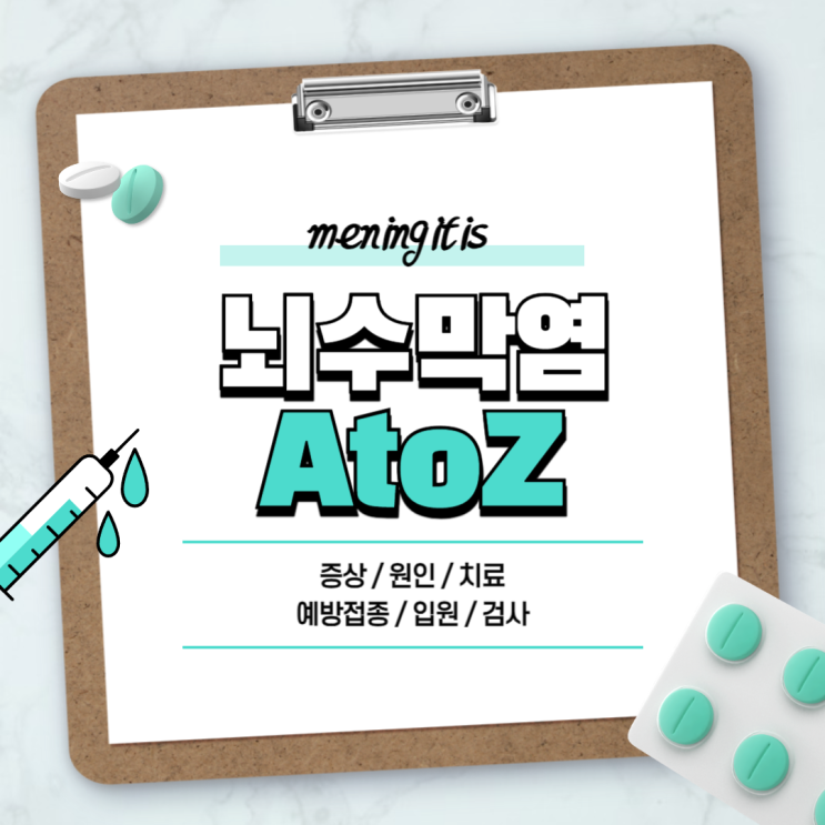 뇌수막염 A To Z 【증상 원인 치료 예방접종 초기증상 전염 입원 검사 성인 아기 세균성】 네이버 블로그