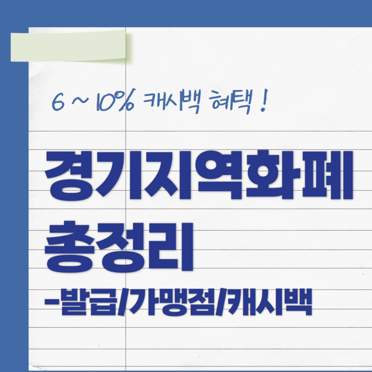경기지역화폐 가맹점 찾기 카드 발급 신청 사용처 총정리 네이버 블로그