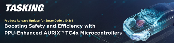 [TASKING (태스킹)] Infineon AURIX TC4x 전용 컴파일러 SmartCode 최신 버전 출시 및 웨비나 안내 ...
