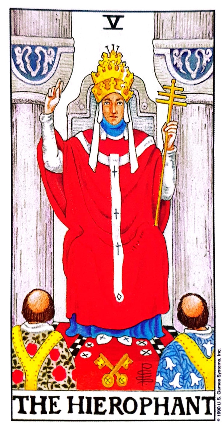 타로카드 5번 교황 카드 : 네이버 블로그