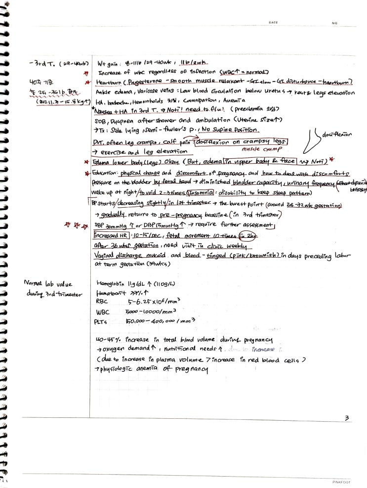 NCLEX 엔클렉스 4-3, 3rd trimester, lab value : 네이버 블로그