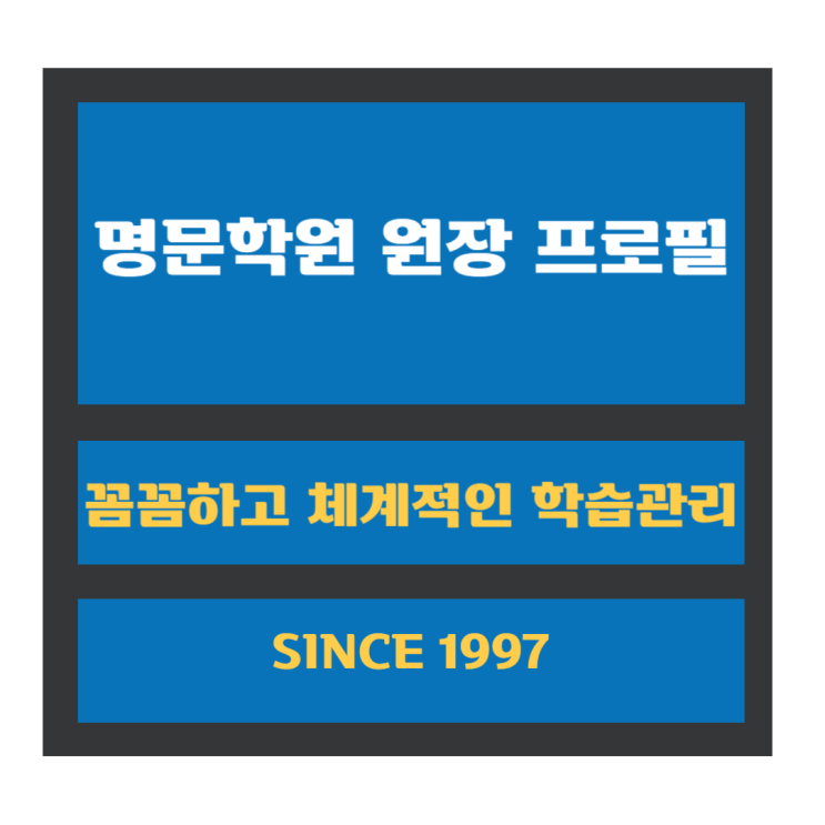 명문 학원장 프로필부산진구 연제구 동래구 양정동 거제동 연산동 부전동 전포동 부암동 초읍동 중고등부영어수학학원초등부영어학원