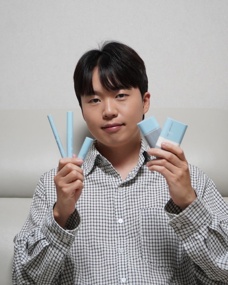 올리브영 남자 메이크업 정샘물맨 파운데이션 슬림틱 리얼 사용 후기! : 네이버 블로그