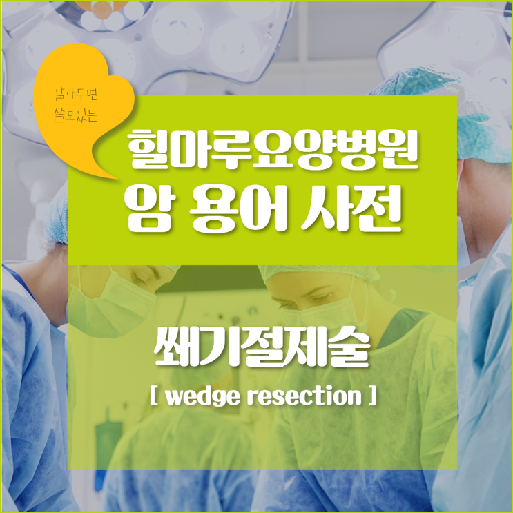 [암용어사전] 쐐기절제술( wedge resection ) : 네이버 블로그