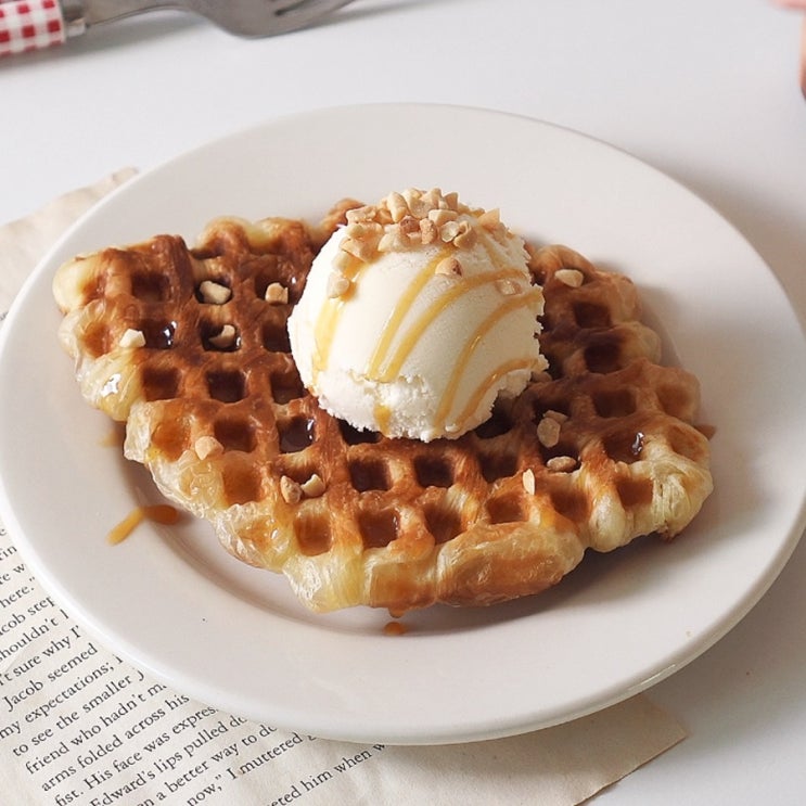 땅콩카라멜크로플만들기🥐ㅣ Peanut&caramel croffle recipeㅣ홈베이킹 : 네이버 블로그