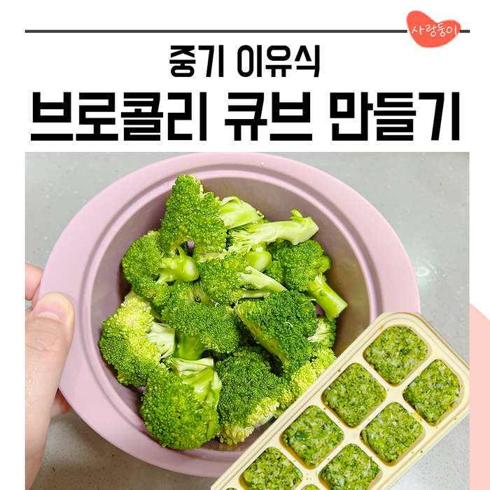 8개월 아기 중기이유식 브로콜리 이유식 실리콘 찜기로 만들기 네이버 블로그