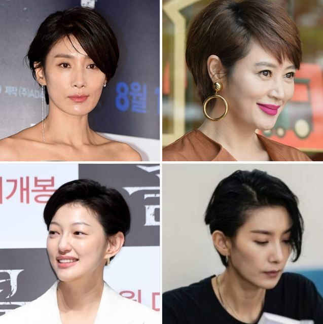 여자 투블럭 숏컷 컷트머리 40대 50대 중년 여성 헤어스타일 김성령 김혜수 김남주 네이버 블로그
