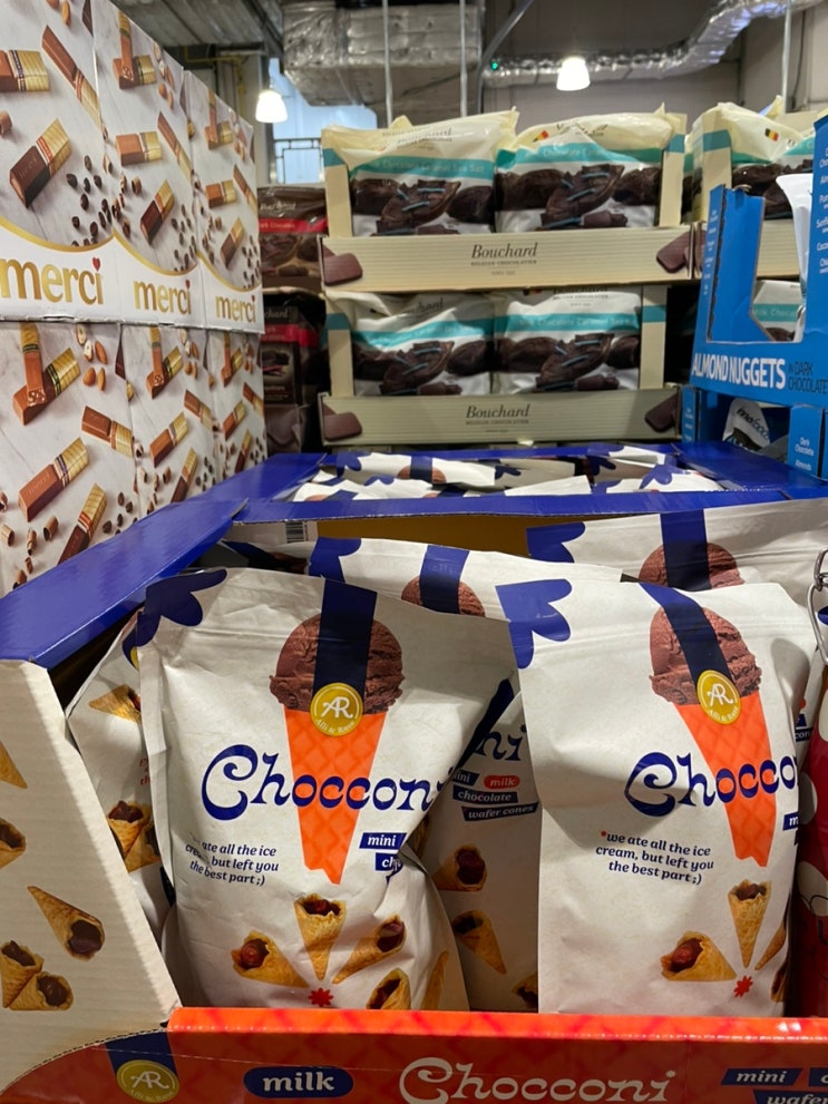 코스트코 과자 간식 추천 콘 아이스크림 꽁다리 ALLI & ROSE 미니초코와퍼콘 : 네이버 블로그