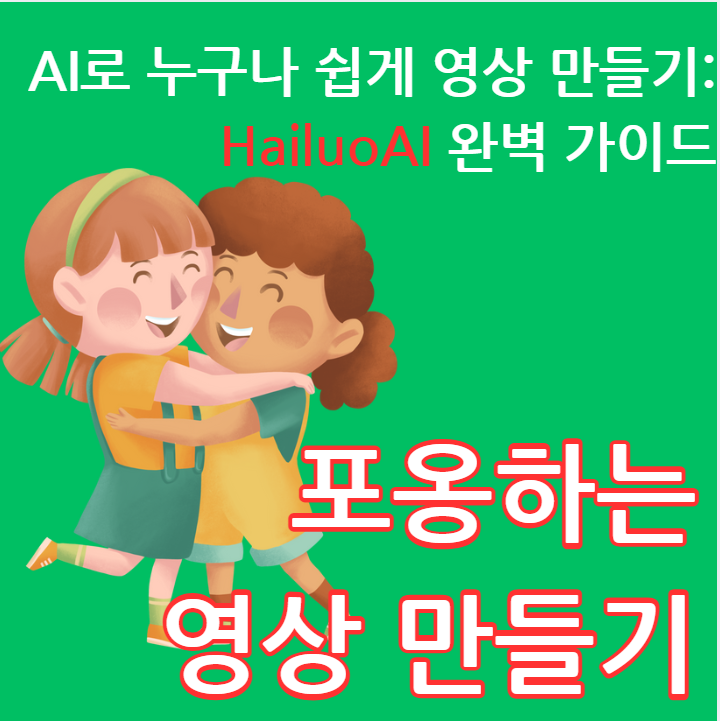 AI로 누구나 쉽게 영상 만들기: HailuoAI 완벽 가이드 📱-포옹하는 영상 만들기 : 네이버 블로그
