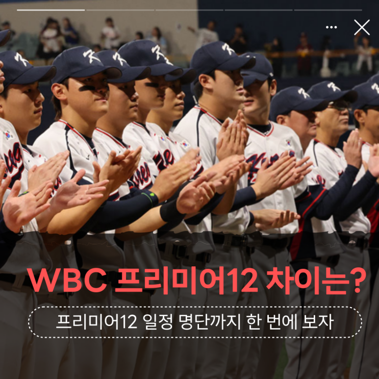 [WBC 프리미어12 차이] WBSC 프리미어12 WBC 월드 베이스볼 클래식 무슨 차이야? : 네이버 블로그