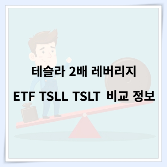 테슬라 2배 레버리지 ETF TSLL TSLT 비교 정보 : 네이버 블로그