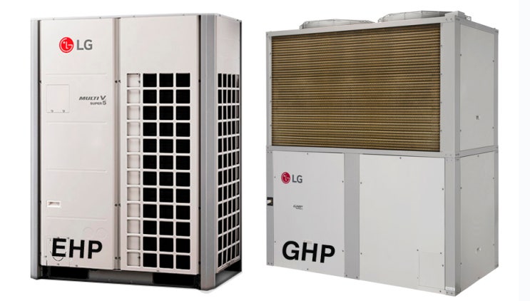 히트펌프(EHP vs GHP) 비교, 에너지(EHP (Electric Heat Pump) & GHP (Gas Engine Heat Pump) : 네이버 블로그