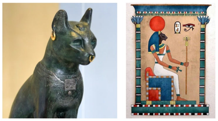 고양이와 문화 1 이집트의 고양이 여신 바스테트 Bastet [품종묘] 브리더 일반상식 네이버 블로그