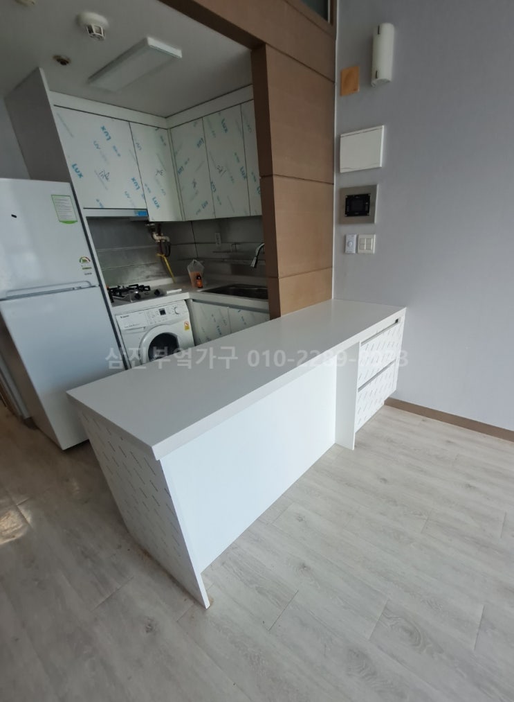 해운대 웰비치 아일랜드 주방 시공 후기 : 네이버 블로그