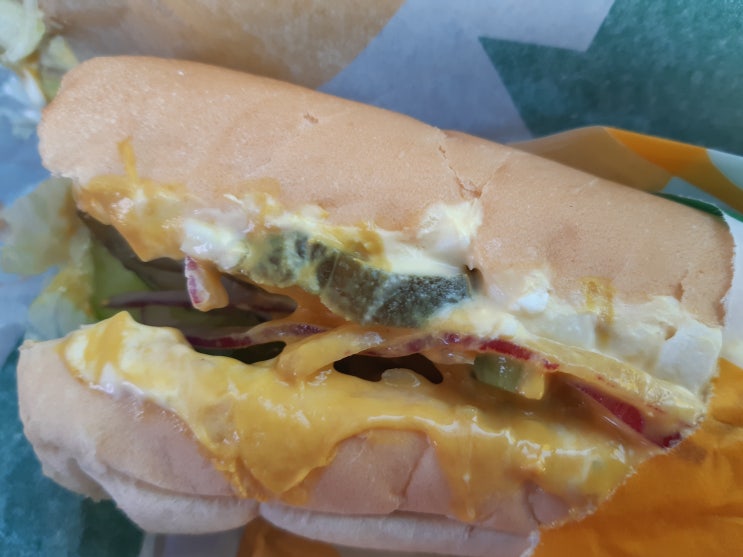 써브웨이 에그마요 30cm가격 꿀조합 실패 : 네이버 블로그