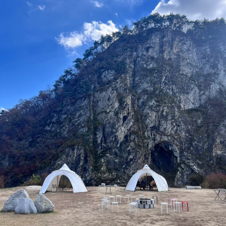 원주 웅장한 졀벽뷰 카페 스톤크릭 반계리 은행나무 근처 코스 : 네이버 블로그