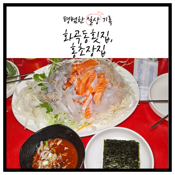 화곡동횟집 홍초장집 까치산역 근처 가성비 좋은 해산물퓨전포차 추천 네이버 블로그