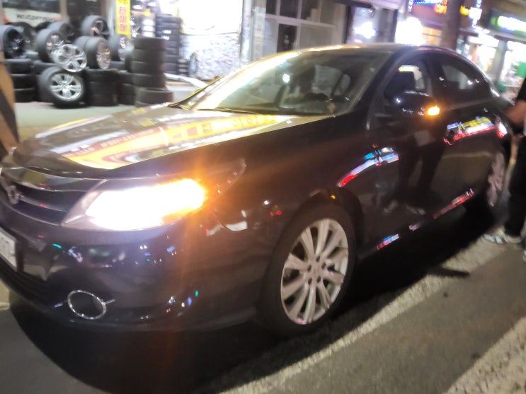 삼성 sm5- 235 45 18 한국 라우펜 타이어 장착 : 네이버 블로그