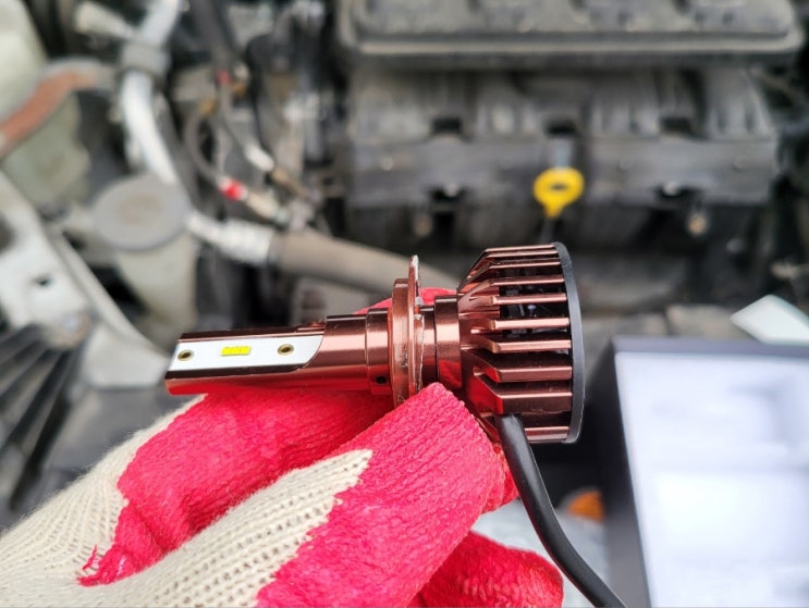 qm6 / sm6 h7 할로겐 전조등 헤드라이트 led 전조등으로 교환 / 교체 하기~ : 네이버 블로그