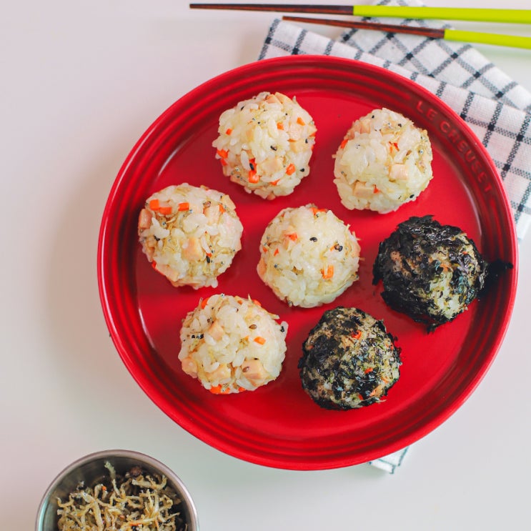 멸치 주먹밥 만들기 간단한 아침식사 스팸주먹밥 레시피 ⓑ 금별맘 : 네이버 블로그