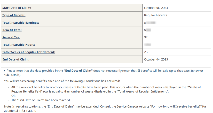 [캐나다 워홀] Employment Insurance (EI), 캐나다 실업급여 신청 및 수령, Record of ...