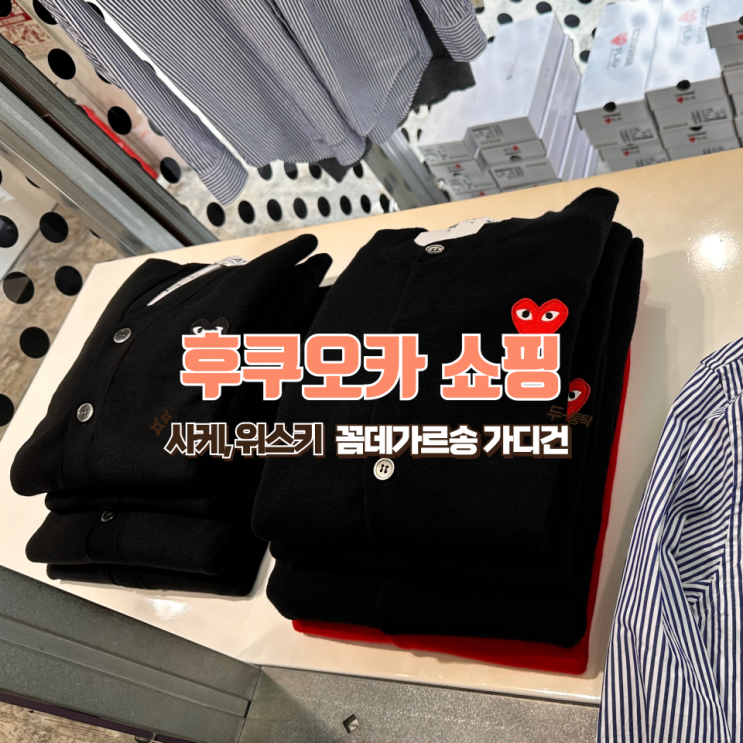 후쿠오카 쇼핑 리스트 하카타 코스 비비안웨스트우드 꼼데 가르송 샴드뱅 면세점 사케 네이버 블로그