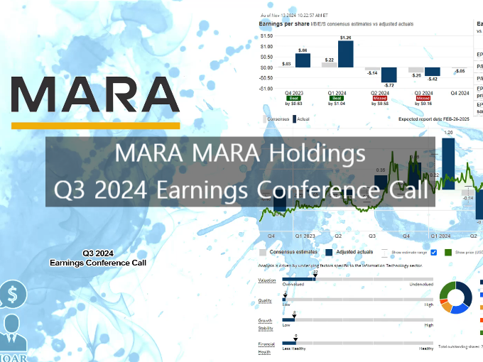 MARA Holdings Q3 2024 Earnings Conference Call : 네이버 블로그