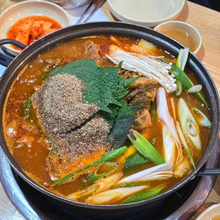 평택 용이동 맛집 돈뼈랑 생수제비 라면사리 무한 감자탕 네이버 블로그