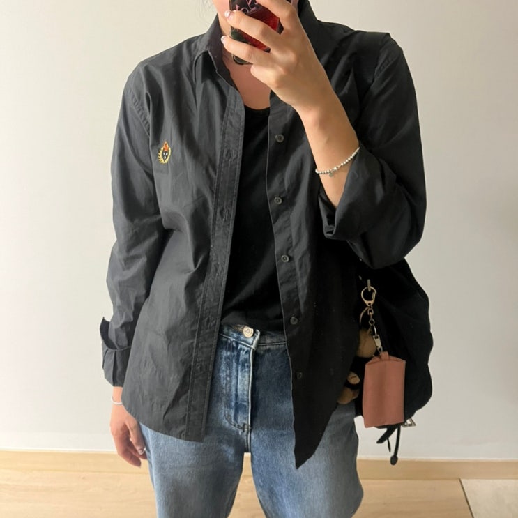 헤리티지플로스 크레스트 타입라이터 셔츠 여자가 입어 본 XS사이즈 후기 : 네이버 블로그