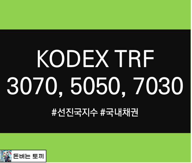 KODEX TRF3070, KODEX TRF5050, KODEX TRF7030 ETF 알아보기 : 네이버 블로그