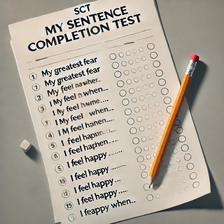 문장 완성 검사 (SCT: Sentence Completion Test) : 네이버 블로그