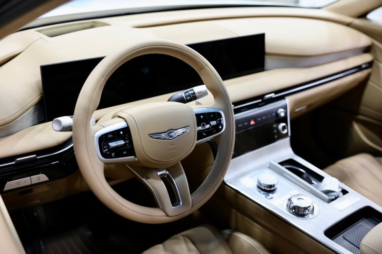 2024 제네시스 G80 2.5 가솔린 터보 2WD SDS2 에크루 카멜 모노톤 실내 우유니 화이트 간단 리뷰 : 네이버 블로그