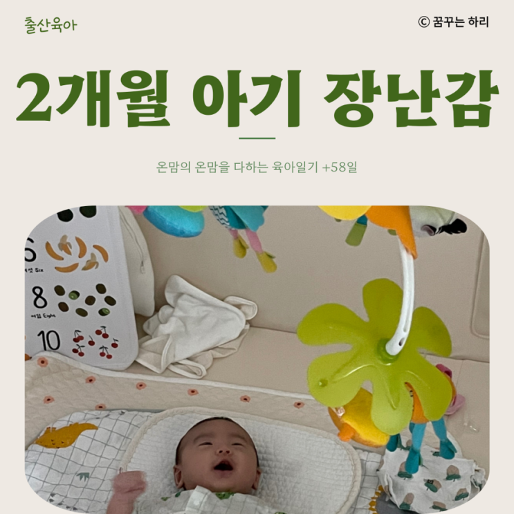 온맘의 육아일기 D58일 9주차 수유텀 수면시간 8주신생아장난감 2개월아기장난감 네이버 블로그