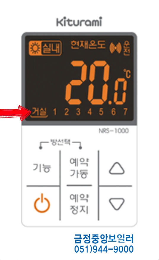 부산 금정구 귀뚜라미 보일러 각방 실내 온도 조절기 NRS-1000 / NSR-300TOUCH 사용 설명서/조절기 터치 기능 ...