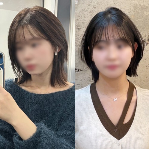둥근 얼굴 단발 헤어스타일 고민 해결 플랜 네이버 블로그