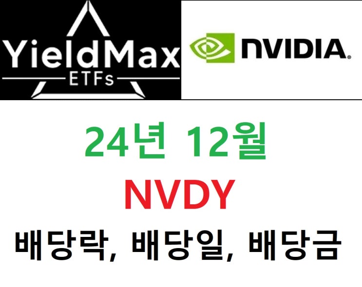 24년 12월 NVDY 배당락, 배당일, 배당금 : 네이버 블로그