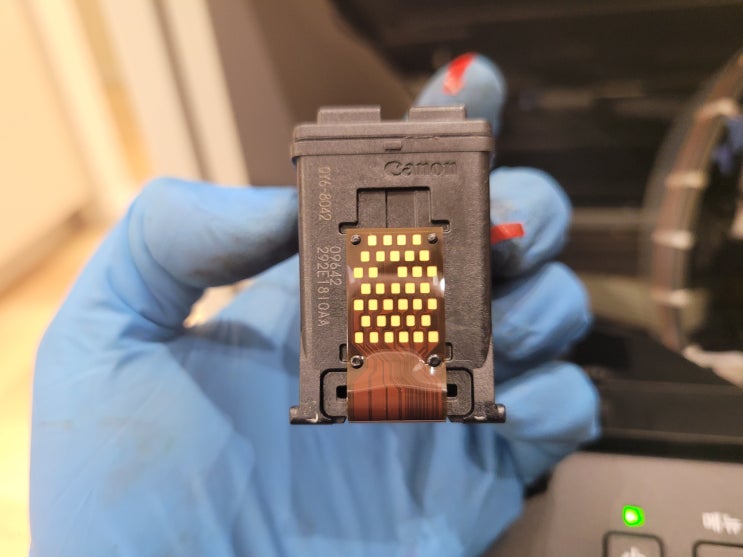 캐논 G6091 복합기 칼라 출력불량, 카트리지 QY6-8042 (컬러) 교체 수리 : 네이버 블로그