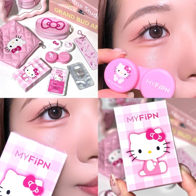 [MYFiPN] 마이피픈 신상 헬로키티 콜라보 한정판 세트 후기 및 헬로키티 렌즈 착용샷 : 네이버 블로그
