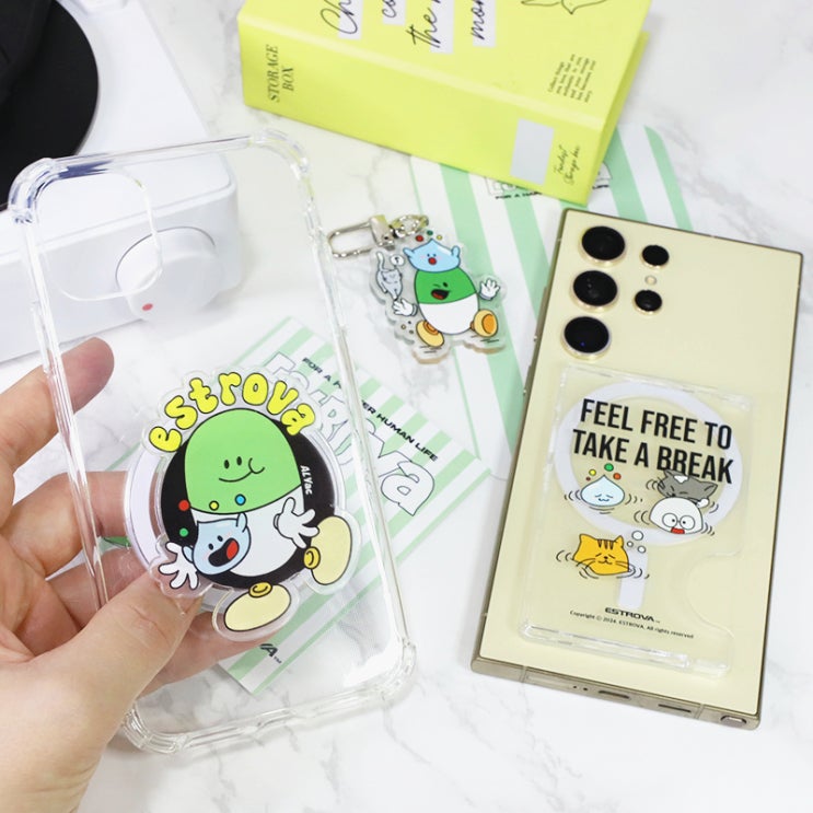 이스트로바 굿즈 키링 맥세이프 그립톡 카드슬롯 감각적이야 : 네이버 블로그