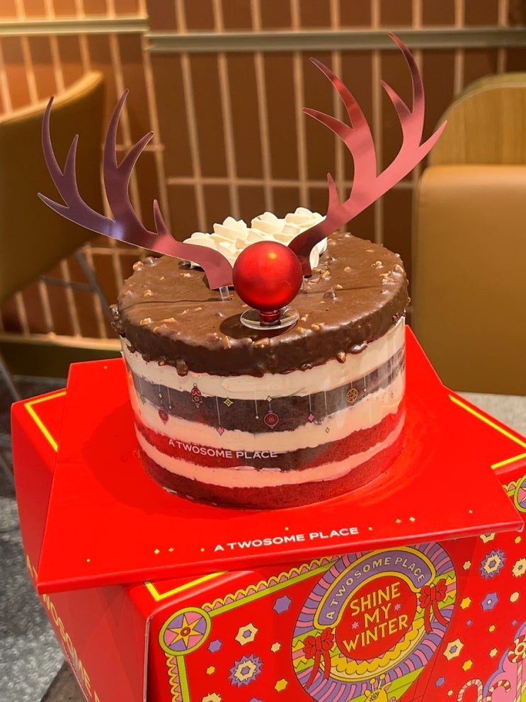 투썸플레이스 크리스마스 케이크 신상 초콜릿 브라우니 루돌프 : 네이버 블로그