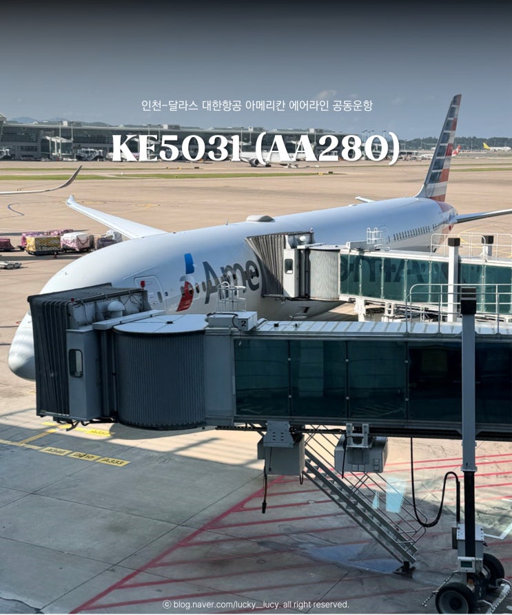 [비행] 인천(ICN)-댈러스(DFW), KE5031 AA280 대한항공 공동운항 아메리칸 에어라인 탑승 후기 : 네이버 블로그