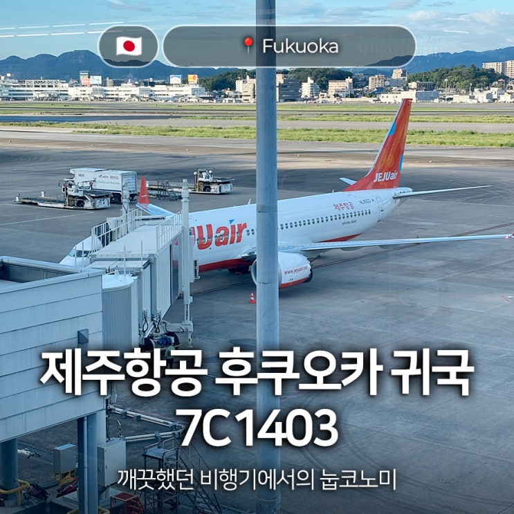 [후쿠오카🇯🇵] 제주항공 7C1403 후쿠오카에서 인천으로 :: 깨끗한 새 비행기로 귀국 : 네이버 블로그